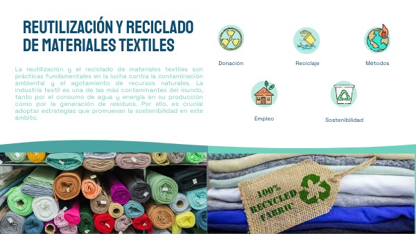 Reutilización y reciclado de materiales textiles | Genially