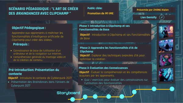 Scénario + Storyboard Xiqian | Genially