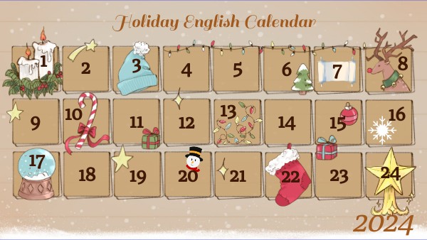 English Advent Calendar | Genially