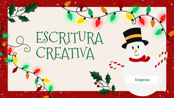 ESCRITURA CREATIVA NAVIDEÑA