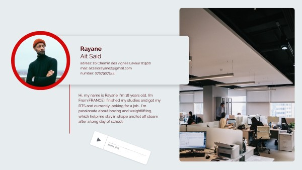 CV project anglais Ait Said Rayane