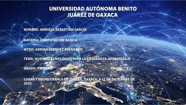 NUEVAS TECNOLOGIAS PARA LA ENSEÑANZA-APRENDIZAJE