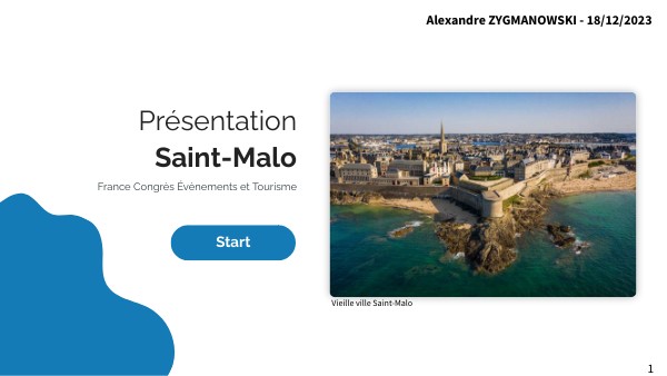 Diaporama Saint-Malo | Genially