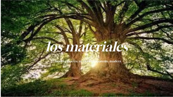 los materiales | Genially