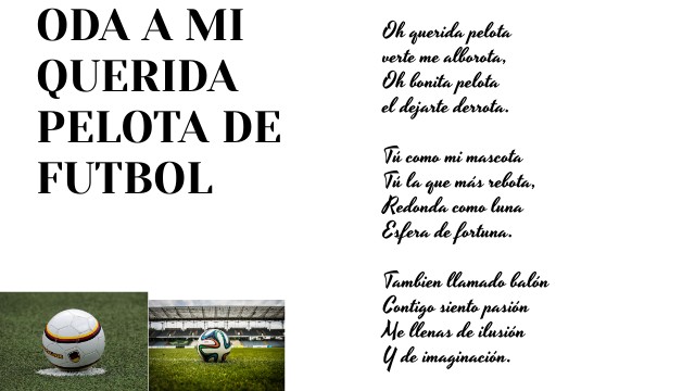 Oda a mi pelota | Genially