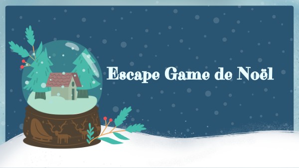 Escape game de Noël ce1