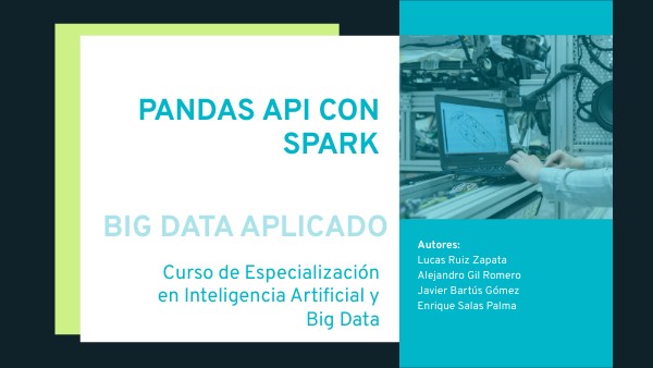 Pandas API con SPARK | Genially