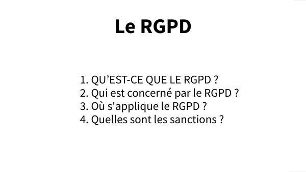 le rgpd