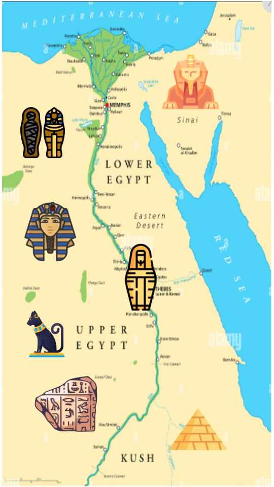 Mapa Egipte-Socials | Genially