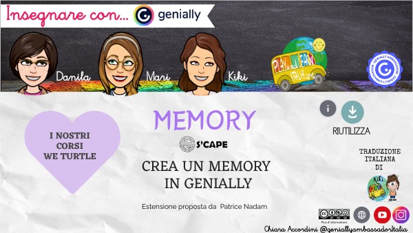 PRESENTUTORIAL FUNZIONE MEMORY S'CAPE | Genially