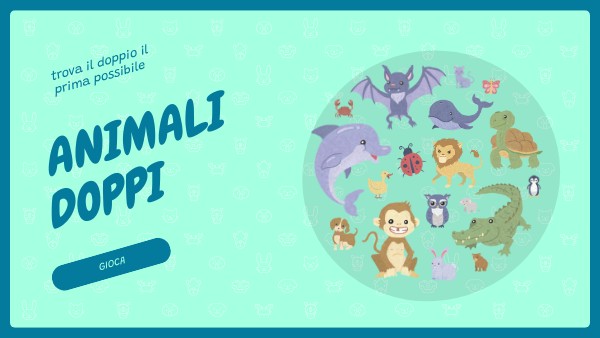 Gioco del doppio animale | Genially