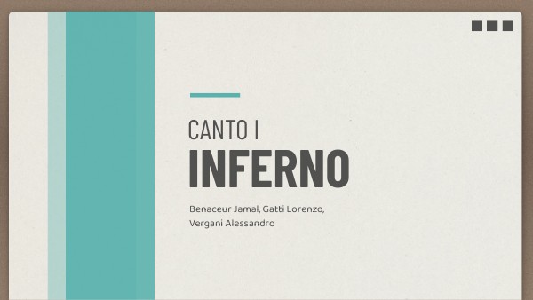 CANTO I INFERNO | Genially