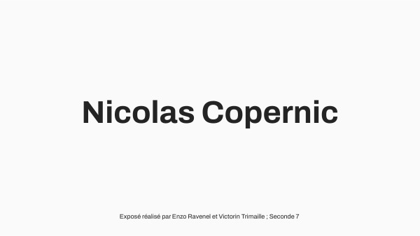 Nicolas Copernic | Genially