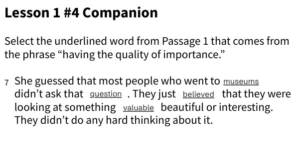 5th Lesson 1 #4 Companion | Genially