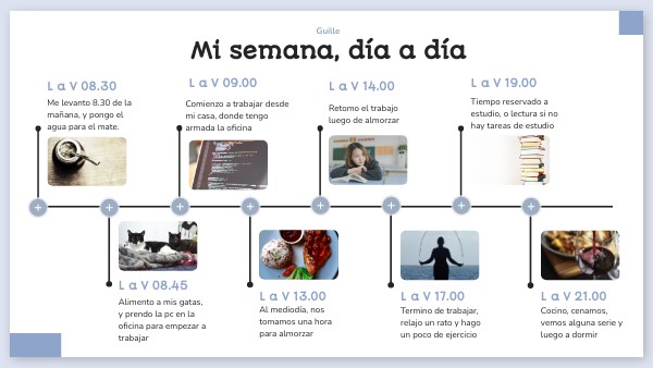 Mi semana, día a día | Genially