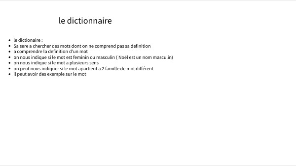 le dictionnaire