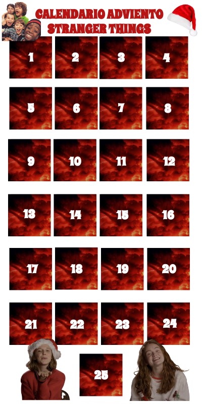 Calendario adviento Stranger Things