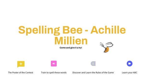 Spelling Bee - Achille Millien | Genially