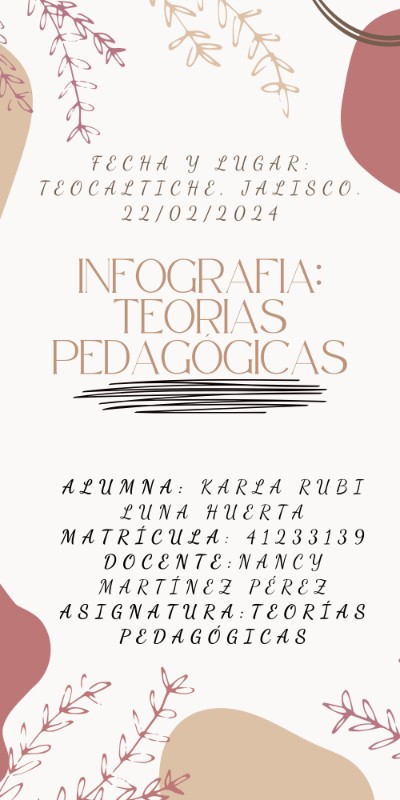 INFO. TEORÍAS PEDAGÓGICAS | Genially