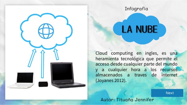Infografía la nube | Genially