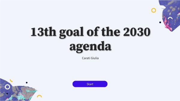 13th goal | Genially