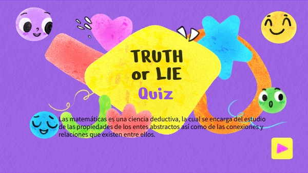 Truth or lie quiz VIVI