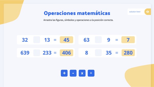 Operaciones matematicas