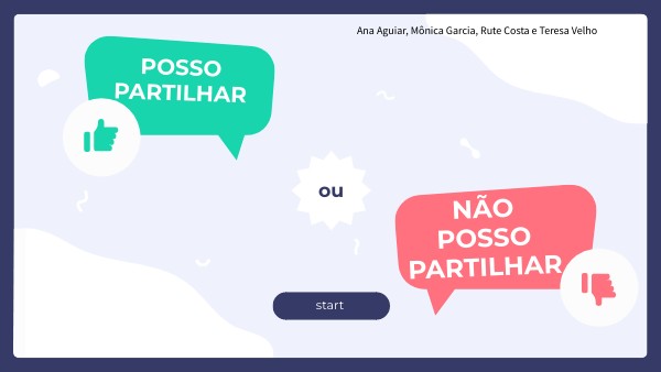 Posso ou Não posso Partilhar | Genially