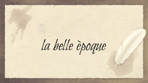 Quiz la belle èpoquet