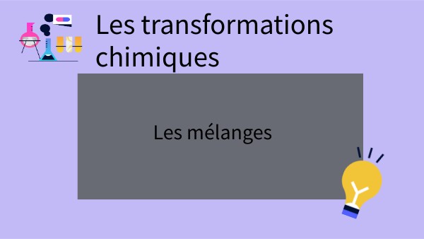 Les transformations chimiques | Genially