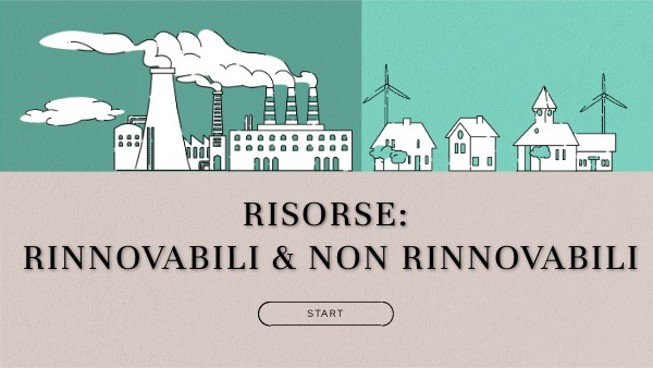 Risorse rinnovabili e non