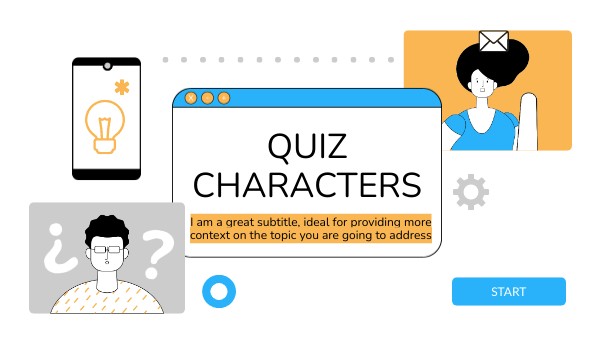 Characters Quiz | Genially