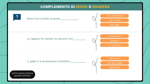 Gioco completa la frase | Genially