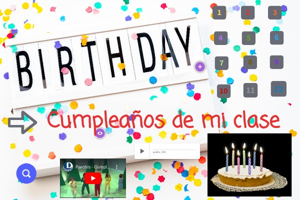 Imagen interactiva CUMPLEAÑOS DE MI CLASE