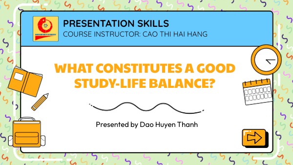 Study-life balance | Genially