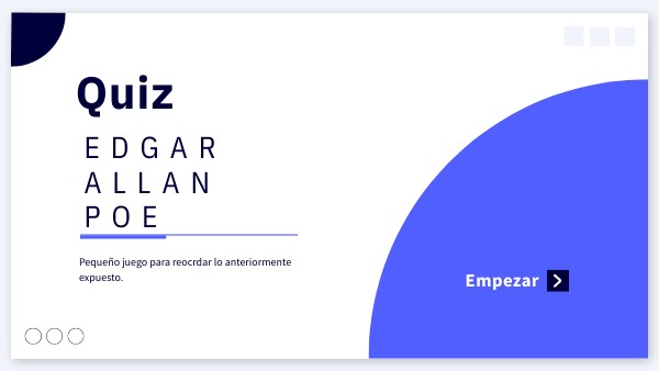 Quiz Edgar Allan Poe