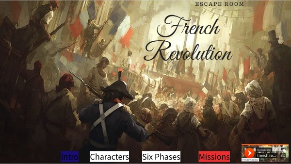 French Revolution (Escape room) | Genially