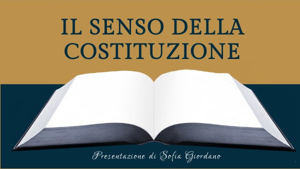 Il senso della costituzione