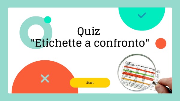 Quiz "Etichette a confronto"