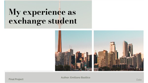 My experience as exchange student | Genially