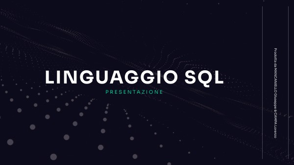 Linguaggio SQL | Genially
