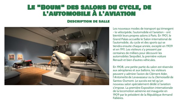 Salle II : L'aviation | Genially