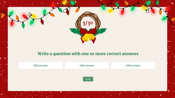 Festive holiday quiz