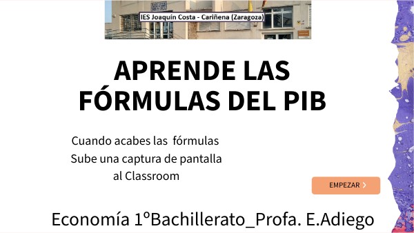 FÓRMULAS DEL PIB_ACCESIBILIDAD | Genially