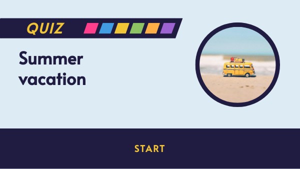 Summer vacation | Genially