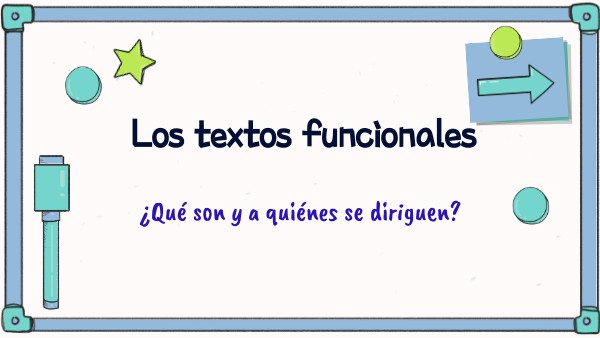 Los textos funcionales personales | Genially