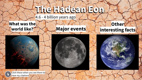The Hadean Eon | Genially