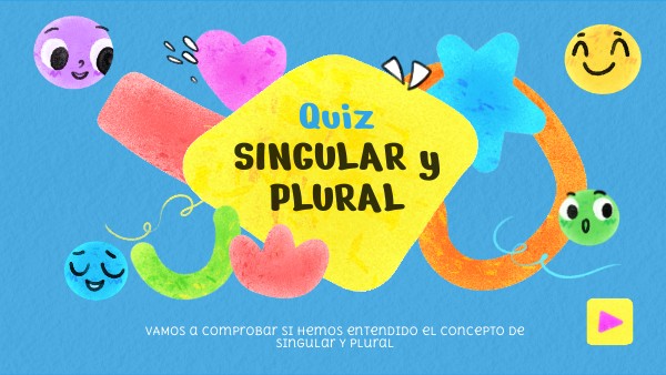 Quiz singular y plural | Genially