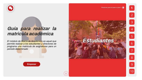 MANUAL PASO A PASO MATRICULA ACADÉMICA | Genially