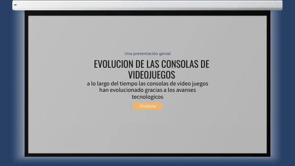 evolucion de las consolas de video juegos